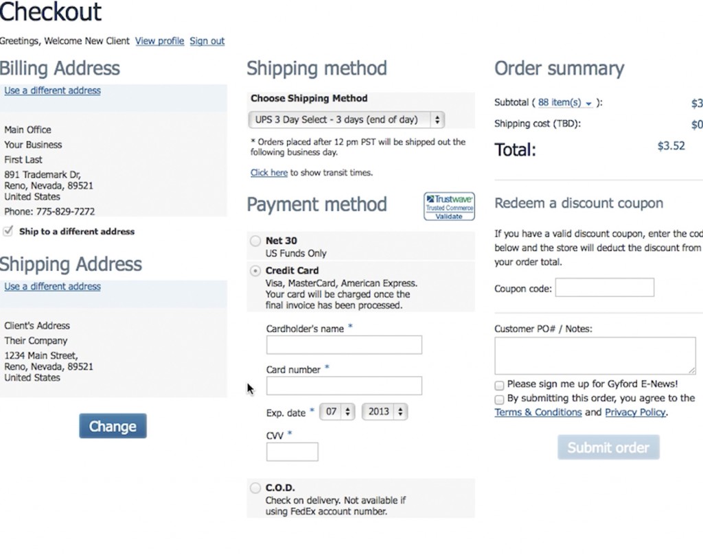 How to Place an Online Order