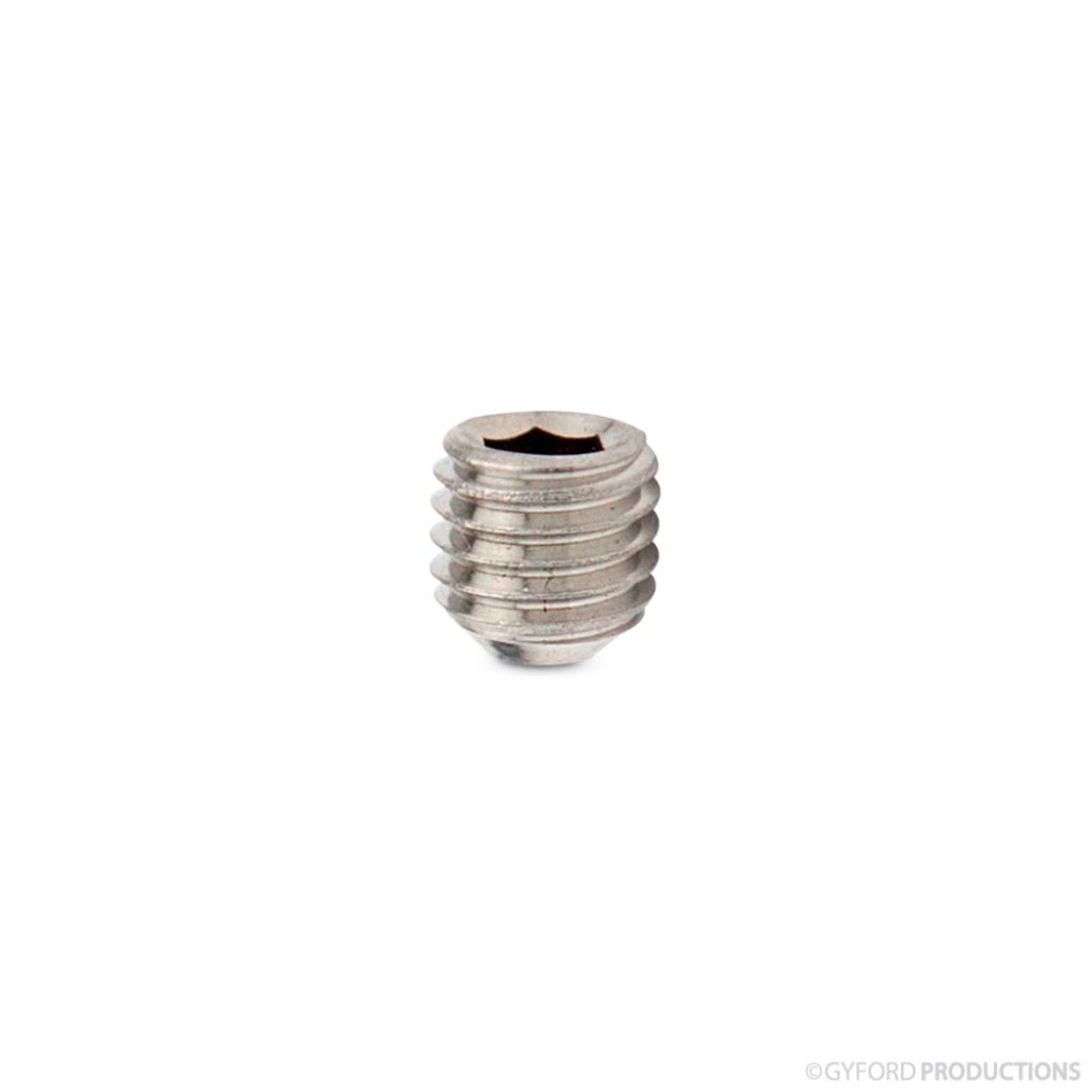 1/4-28 Flat Point Socket Set Screw | Gyford Standoff Systems