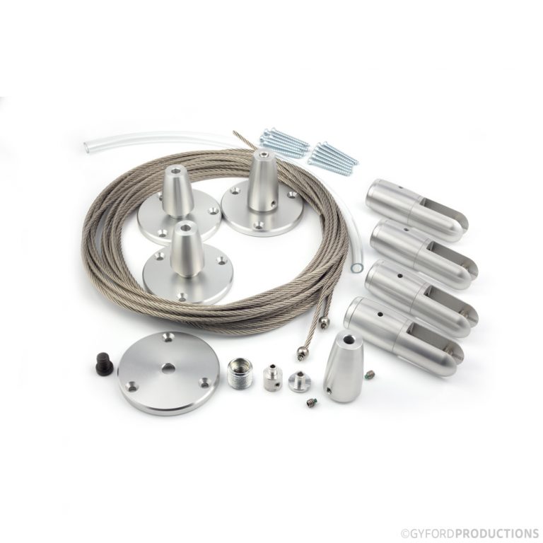 EZ Floor to Ceiling Wire Suspension Kits - Gyford Standoff Systems