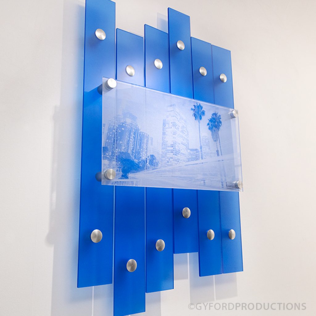 This art installation uses Standoffs and Low Profile Caps. Etched by ...